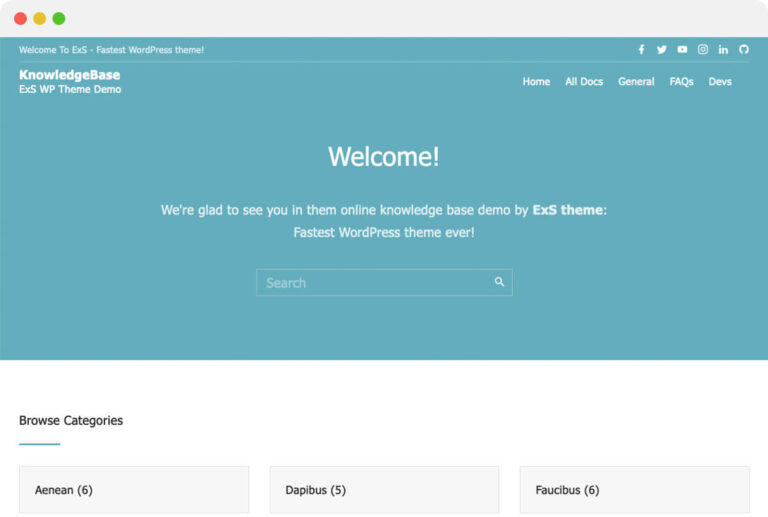Documentation theme and Knowledge Base theme demo - Smallest and ...